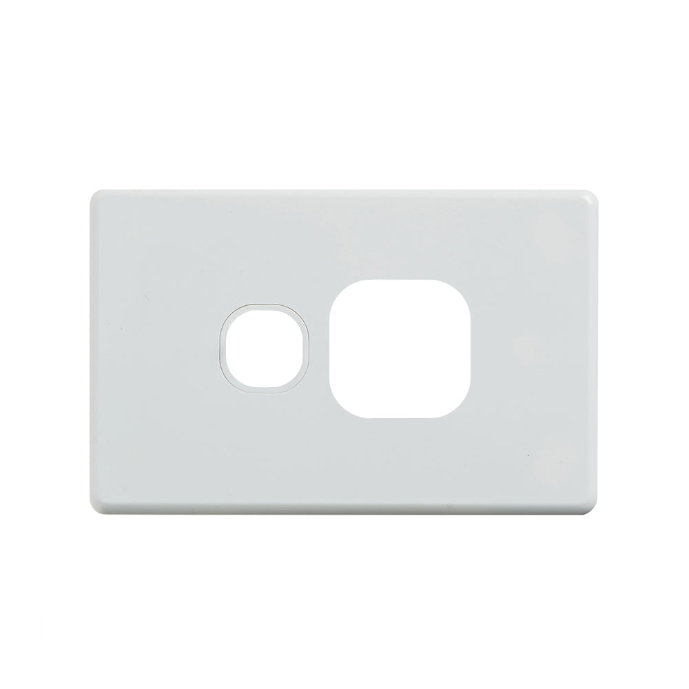 4C | Classic Single Power Point Cover Plate | Horizontal | White – DZ ...