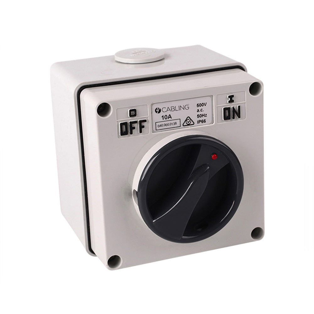 4C | Surface Switch IP66 3Pole 500V 10A – DZ ELECTRICAL PRODUCTS