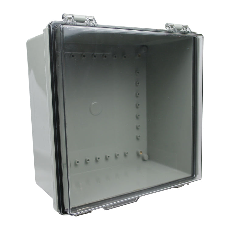 IP65 Weatherproof Enclosure 300 x 300 x 180mm Clear Hinged Cover – DZ ...