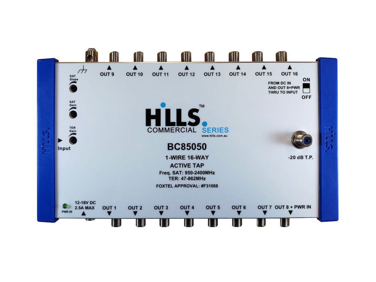 Hills Antenna BC85050 1-Wire 16-Way Active Splitter – DZ ELECTRICAL ...
