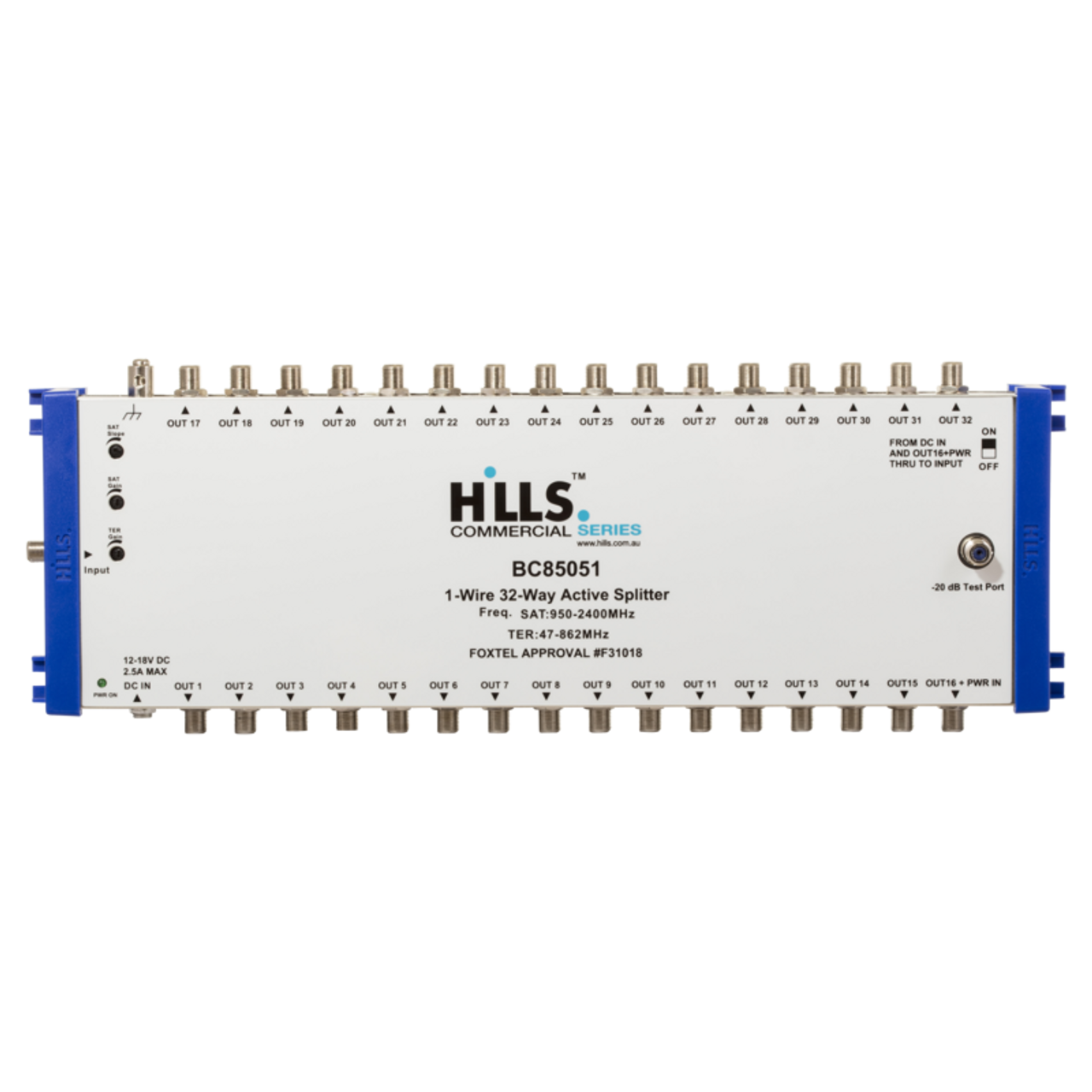 Hills Antenna BC85051 1-Wire 32-Way Active Splitter – DZ ELECTRICAL ...