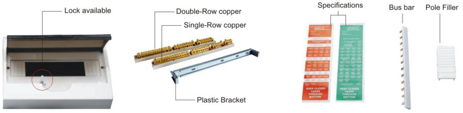 Surface Mount Switchboard with Lock – DZ ELECTRICAL PRODUCTS