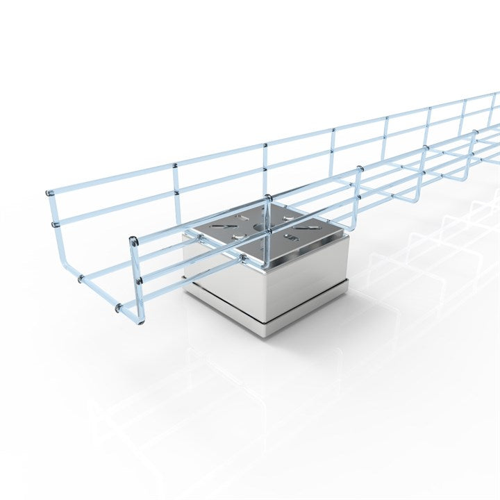 BASK ENC SUPPORT 304 | Wire Basket Cable Tray Universal Enclosure Supp ...