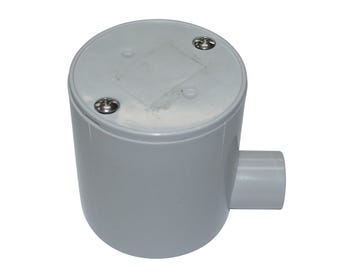 JUNCTION BOX DEEP 1 WAY ENTRY 25MM GREY – DZ ELECTRICAL PRODUCTS