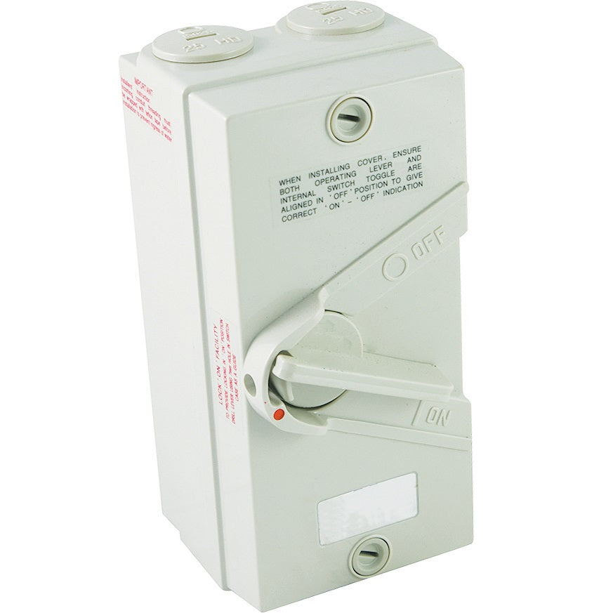 Weatherproof Isolator Switch – DZ ELECTRICAL PRODUCTS