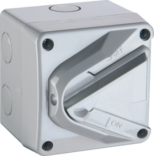 Mini Weatherproof Switch - 2 Pole 35 Amp – DZ ELECTRICAL PRODUCTS