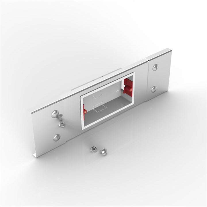 P100 2GANG PLATE | Flat Lid Trunking Socket Outlet Plate – DZ ...