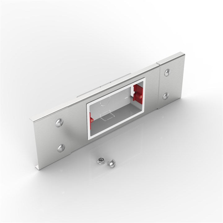 S100 2GANG PLATE | Flat Lid Trunking Socket Outlet Plate – DZ ...