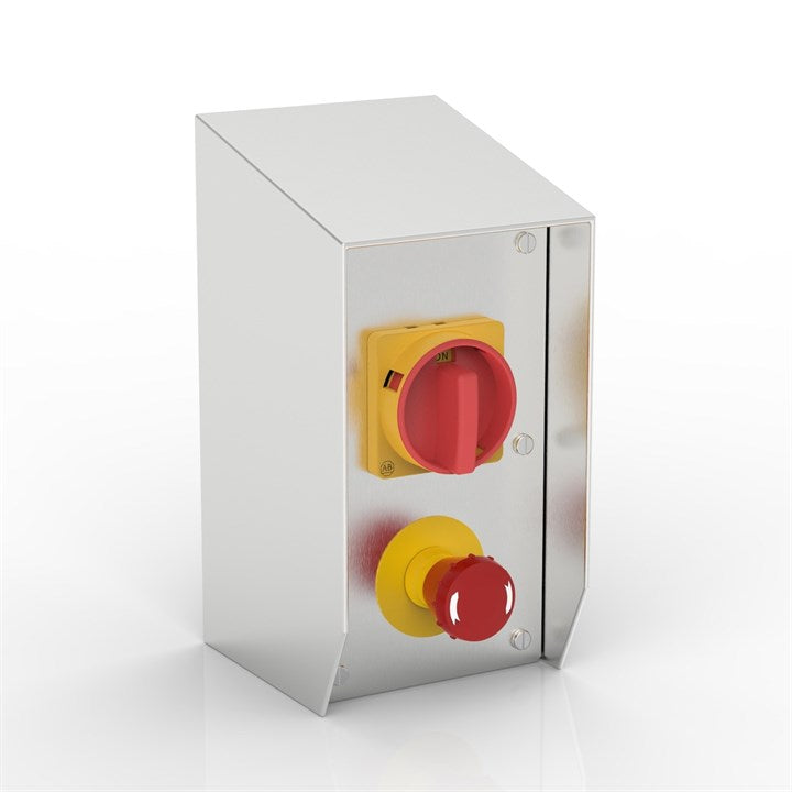 SR-AB32-ES-S | 15° Sloping Roof Rotary Isolator & Emergency Stop Enclo ...