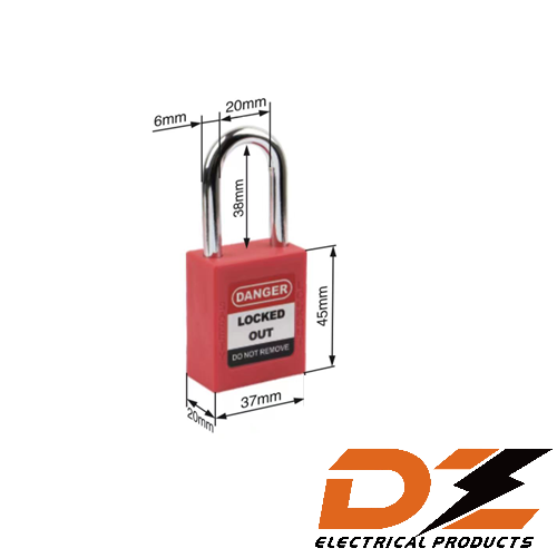 Safety Padlock, Red - Keyed Different – DZ ELECTRICAL PRODUCTS