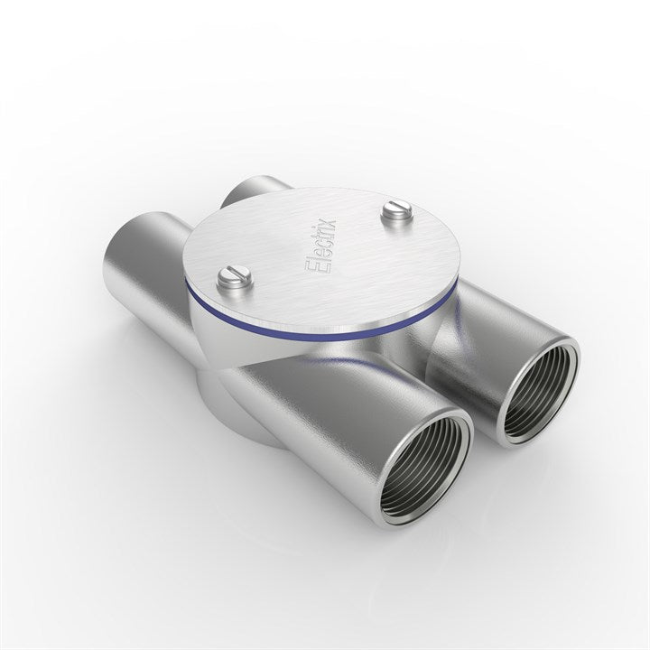 UK HBOX25 | Metric Conduit Twin Through Box – DZ ELECTRICAL PRODUCTS