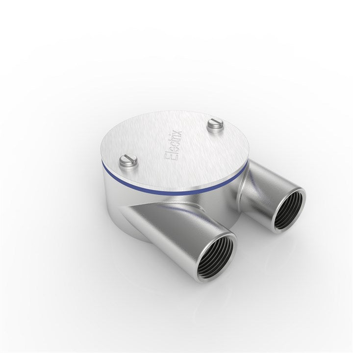 UK UBOX20 | Metric Conduit Branch Two Way Box – DZ ELECTRICAL PRODUCTS