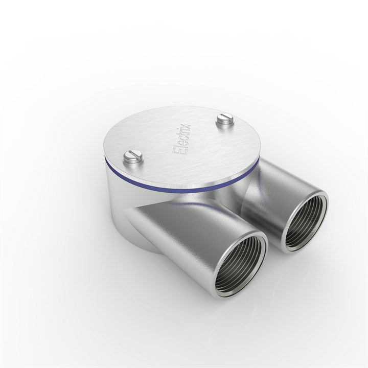 UK UBOX25 | Metric Conduit Branch Two Way Box – DZ ELECTRICAL PRODUCTS